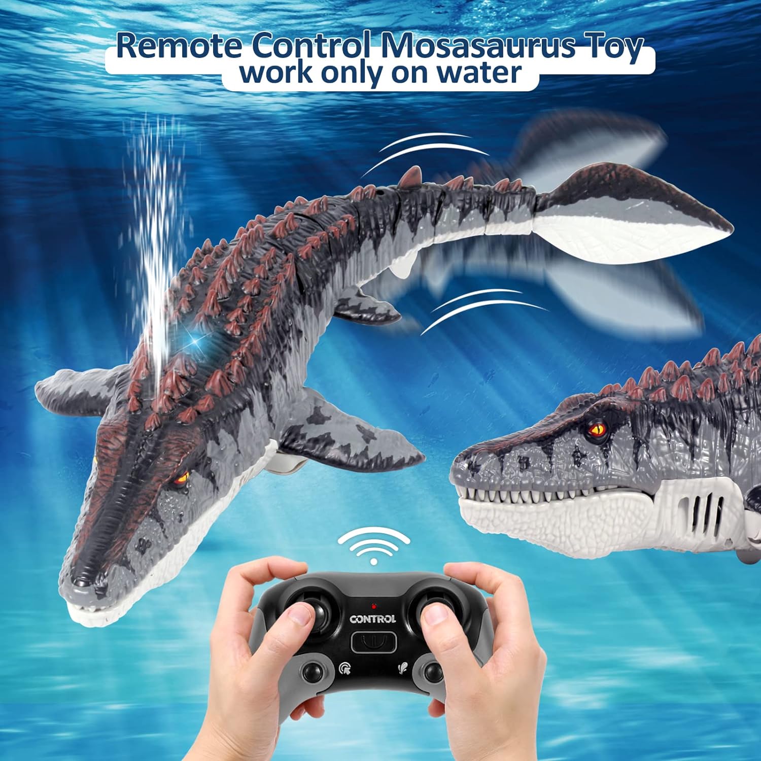 🎁Early Christmas Sale 59% OFF🔥 Remote Control Mosasaurus Dinosaur Toy ...